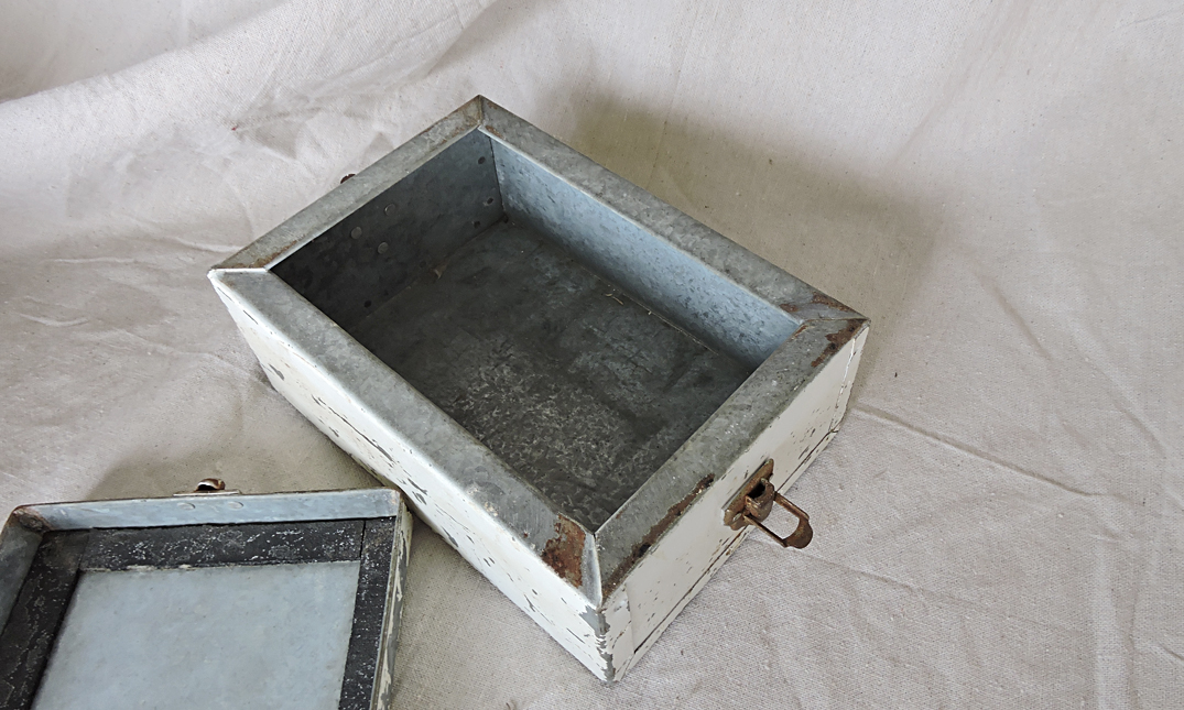 Vintage First Aid Box | quintessential duckeggBLUE