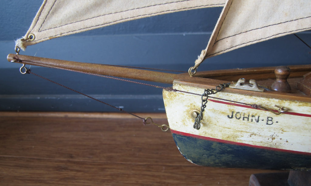 Vintage Model Boat | quintessential duckeggBLUE