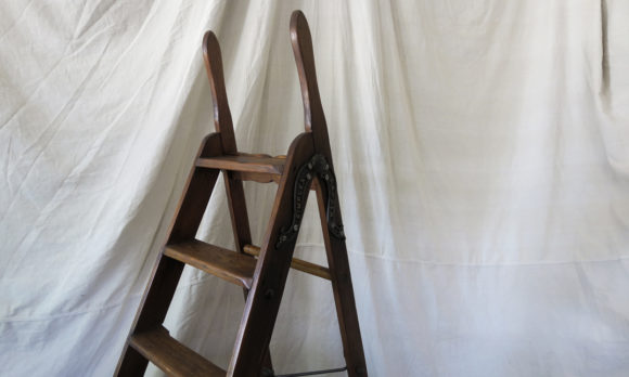 Vintage Simplex A-Frame Timber Step Ladder | quintessential duckeggBLUE
