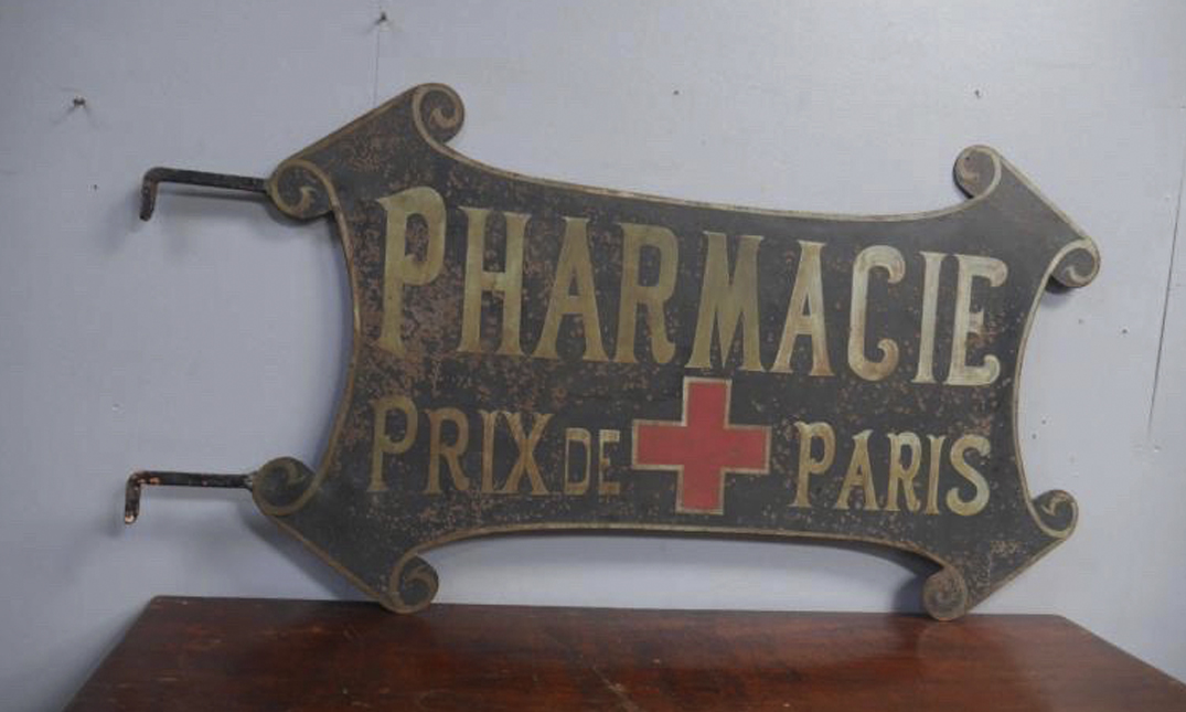 French Pharmacie Shop Sign | quintessential duckeggBLUE