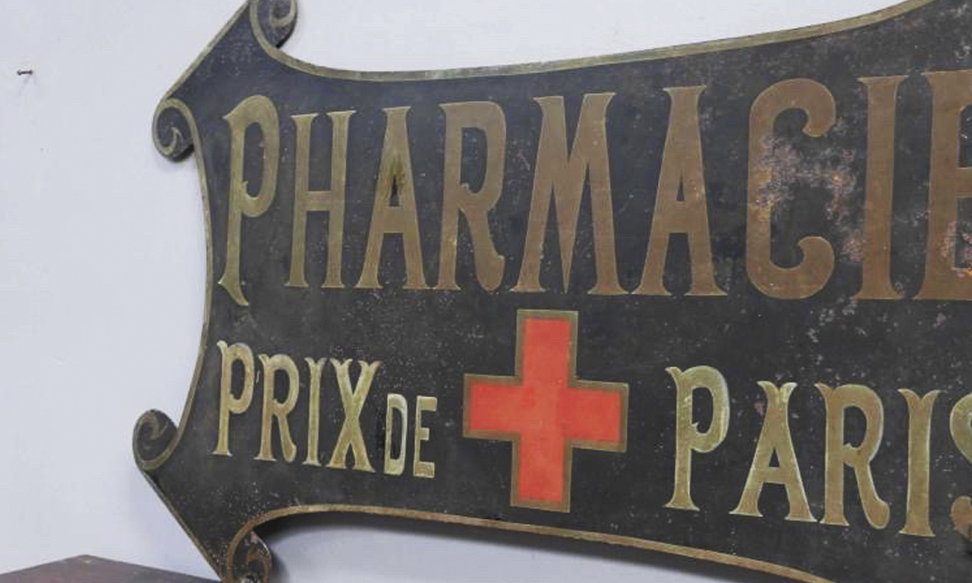French Pharmacie Shop Sign | quintessential duckeggBLUE